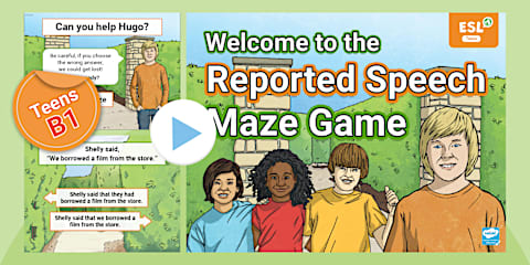 Reported Speech ESL Lesson [Teens, B1]