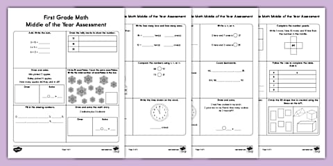 First Grade End of the Year Assessment Pack