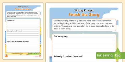 Differentiated Writing Prompts: Finish the Story Pack