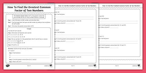 Sixth Grade Least Common Multiple Word Problems