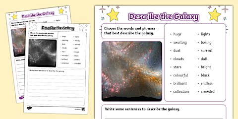 Milky Way Galaxy Word Search for 6th-8th Grade