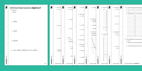 Algebra Exam Questions - Grade 4 to 5 - KS4 Maths