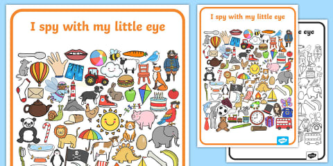 I Spy Game for Kids | Educational Game Worksheet | Year 1-6