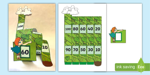 Counting on in 10s Snails Activity