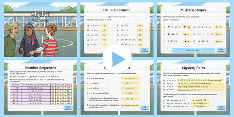 Adventures in Algebra: Word Problems PowerPoint (Year 7-8)