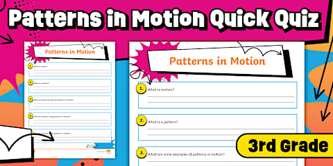 Third Grade Patterns in Motion Lesson Pack