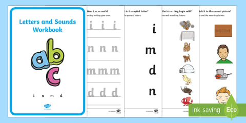 Letters and Sounds Workbook 'J, V, W, X'