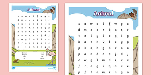 Common Exception Words Year 1 Word Search Pack