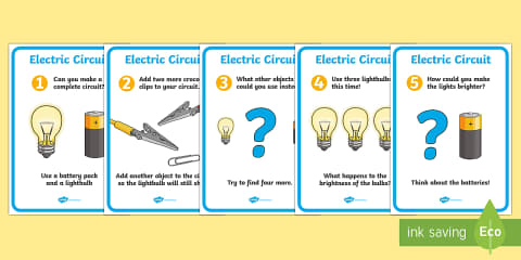 Electrical Circuit Symbols Display Poster and Student Handout