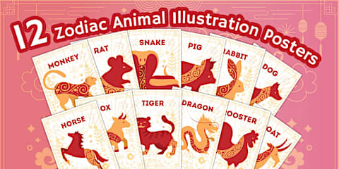 Animal-Themed Colour Posters