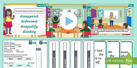 Adding dis- Lesson Plan - Level 6 Week 30