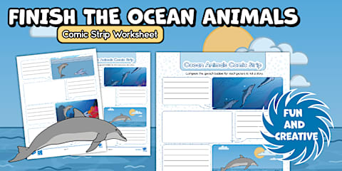 Forest Animals Photo Caption Writing Template
