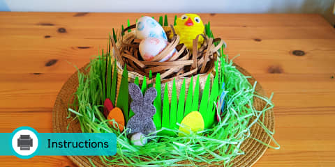 Easter Hat Cut and Stick Activity