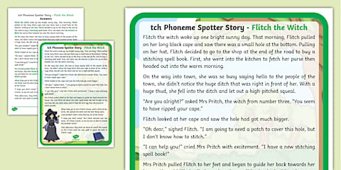 Spelling 'ch' and 'tch' Words Worksheet