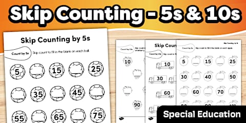 Skip Counting by 2s Cut and Paste Activity for 1st-2nd Grade