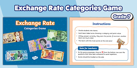Currency Exchange Worksheet