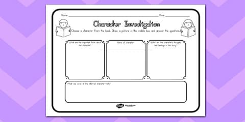 Character Study Activity