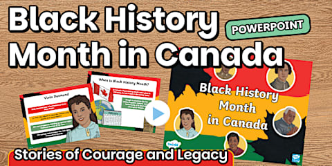Remarkable Black Canadians Posters and Comprehension Sheets Pack