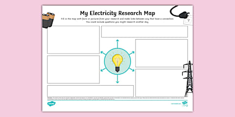 Electricity Topic KWL Grid - electricity, topic, kwl, grid, know