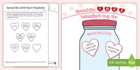 Editable Heart Template - Valentine's Day Resource