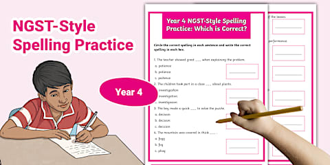 Year 2 NGST Style Practice Test 4