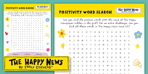 The Happy Newspaper Issue 42: Positivity Word Search