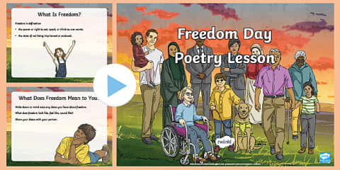 Freedom Day Poem Writing Template