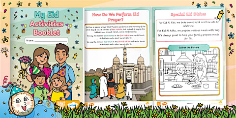 Eid Activity Sheet - Describing How I Celebrate Eid