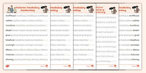 KS2 The Victorians Handwriting Activity Booklet
