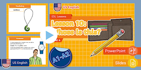 ESL Curriculum (US-English Version) Level 4 Lesson 2