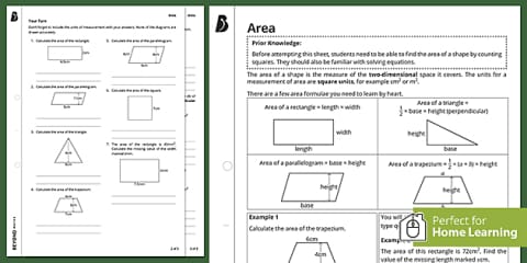 Area and Volume of Kites and Parallelogram Prisms Walkthrough Worksheet