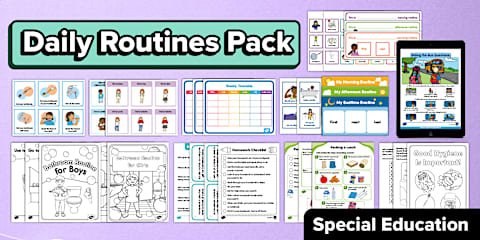 Morning Routine Chart for Special Education