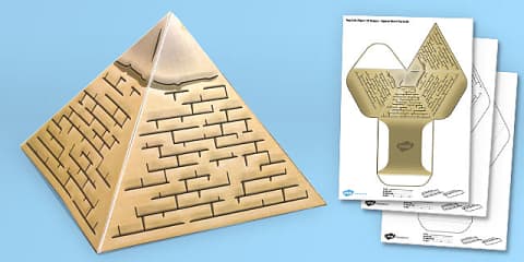 Make Your Own 3D Pyramid Template