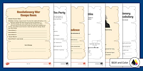 U.S. Constitution Escape Room for 6th-8th Grade