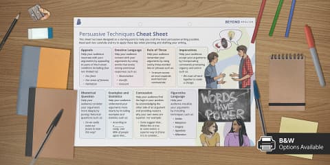 Identifying Persuasive Techniques Activity Sheet
