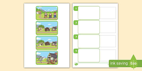 The Three Little Pigs Page Borders