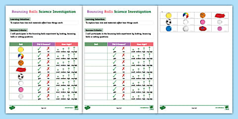 Bouncing Balls Science Experiment