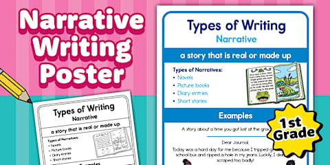 First Grade Narrative Writing Prompts Pack