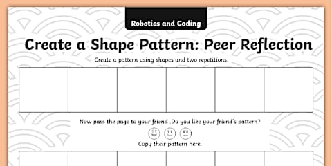 Create your own pattern Worksheet