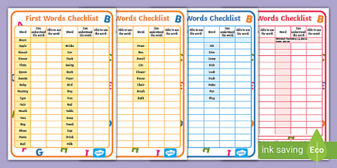 First 300 Words A3 Word Mat