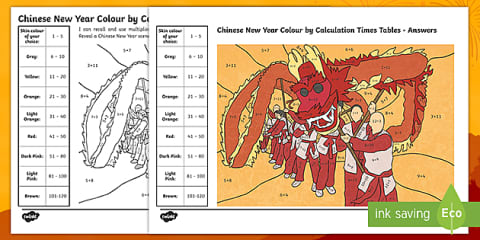 UKS2 Chinese New Year Fractions Maths Challenge Cards