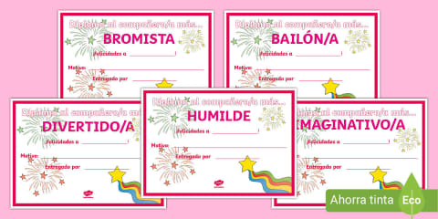 Diplomas fin de curso editables