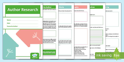 Author Study Project Report Template