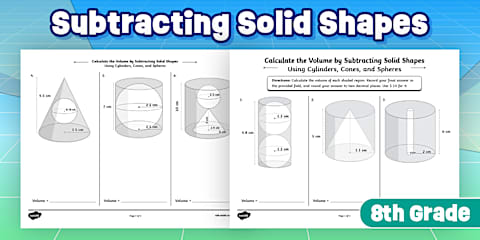 Calculating Volume Posters for 6th-8th Grade
