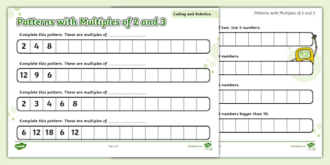 Grade 2 Robotics and Coding - Term 1 - Coding Worksheet: Two-in-One ...