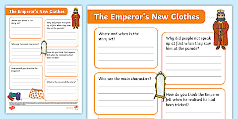 The Emperor's New Clothes Self-Marking Reading Comprehension Activity