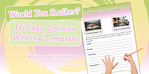 Would You Rather? Superpower Choices Opinion Writing Template
