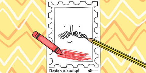Postage Stamp Template