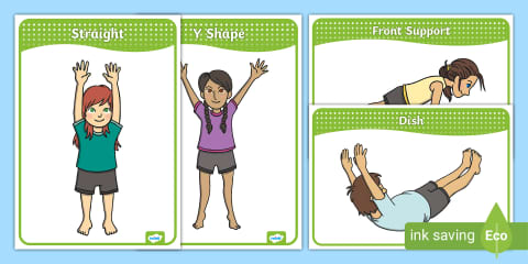 Gymnastics Partner Balance Cards