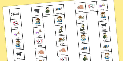 S Blend Colouring Worksheet